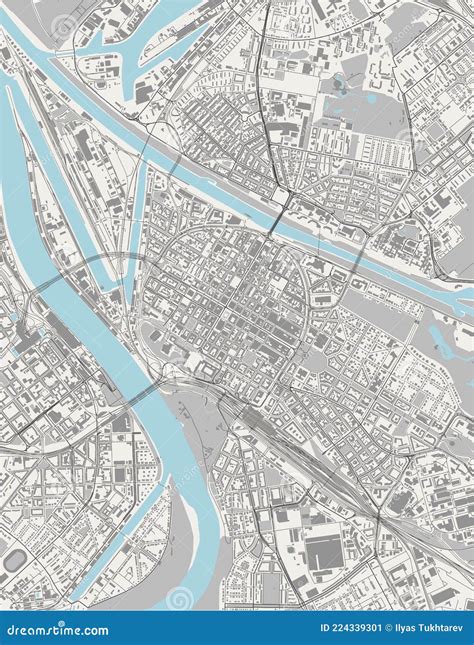 Map Of The City Of Mannheim Germany Stock Image Image Of Land City