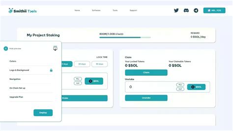 Create Solana Token Staking 2025 No Code Smithii