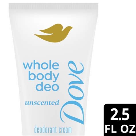 Dove Whole Body Deo Aluminum Free Invisible Cream Deodorant Unscented