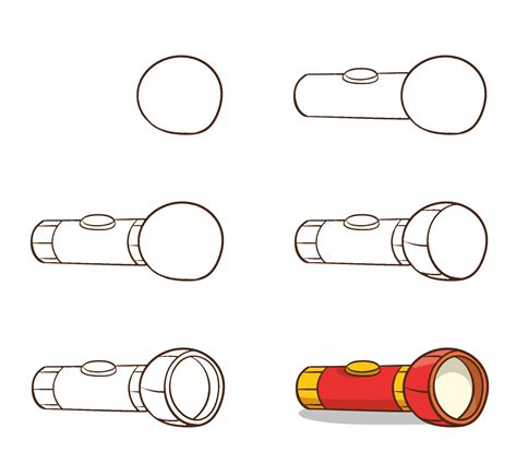 12 Facile Et Simple Idées De Dessin Lampe De Poche Comment Dessiner