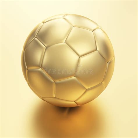 Bola De Futebol Dourada Ilustração Stock Ilustração De Esfera 32616554