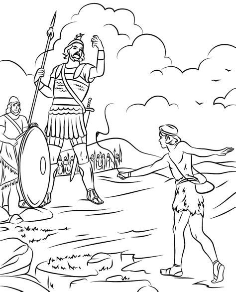 Desenhos De Davi E Golias 7 Para Colorir E Imprimir ColorirOnline