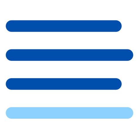 Menu Generic Blue Icon