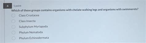 Solved 41 ﻿pointwhich Of These Groups Contains Organisms