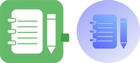 Unique Notepad Icon Design 44474118 Vector Art At Vecteezy