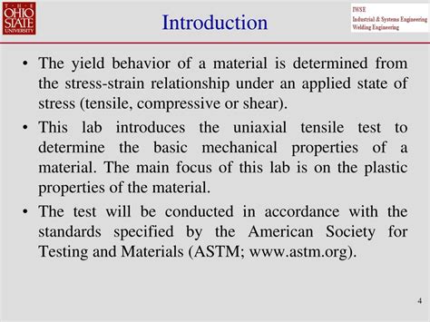 PPT ISE Tensile Testing Lab In Conjunction With Section In The Text Book Fundamentals