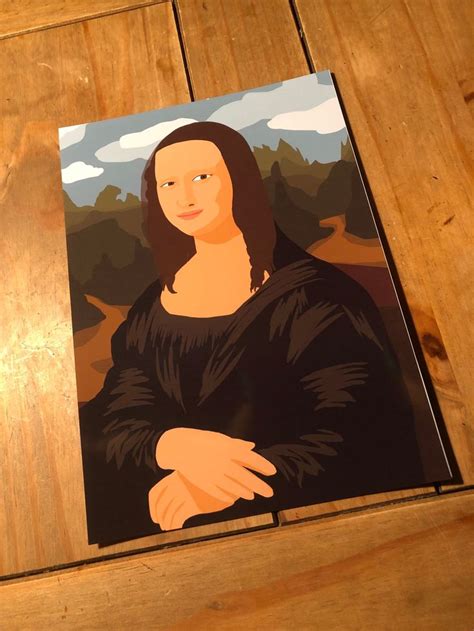 Mona Lisa Art Print Wall Decor A4 Italian Fine Art Leonardo Davinci