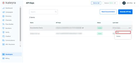 View API Key And SID
