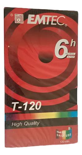 Fita Vhs Virgem Emtec T 120 Lacrada MercadoLivre