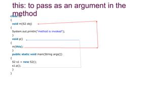Java This Keyword Ppt With Example PPTX