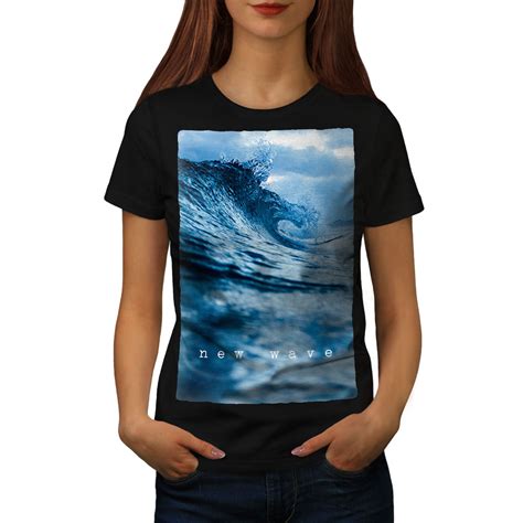 Wellcoda New Style Sea Ocean Womens T Shirt Surf Casual Design Printed