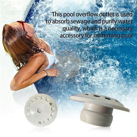 Pool Overflow Outlet Nozzle Basin Material The Pool Draining Water