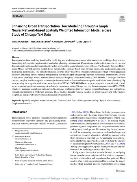 Enhancing Urban Transportation Flow Modeling Through A Graph Neural Network Based Spatially