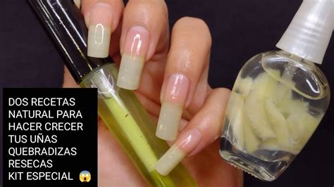 DOS RECETAS NATURAL PARA HACER CRECER TUS UÑAS QUEBRADIZAS Y RESECAS