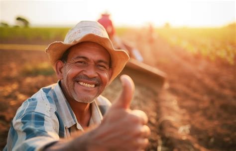 Premium Photo Happy Brazilian Planter Farmers Using Plows To Prepare