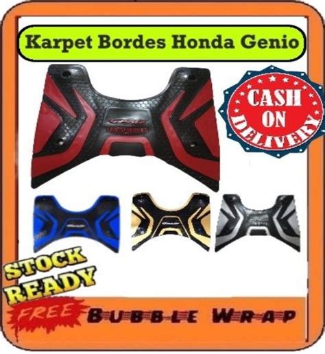 Monster Alas Kaki Motor Genio Karpet Genio 2015 2016 2017 2018 2019