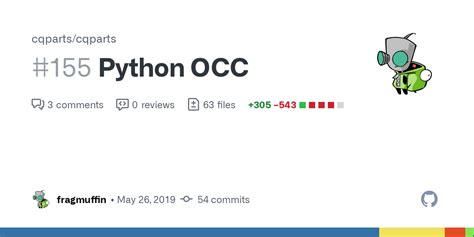 Python Occ By Fragmuffin · Pull Request 155 · Cqpartscqparts · Github