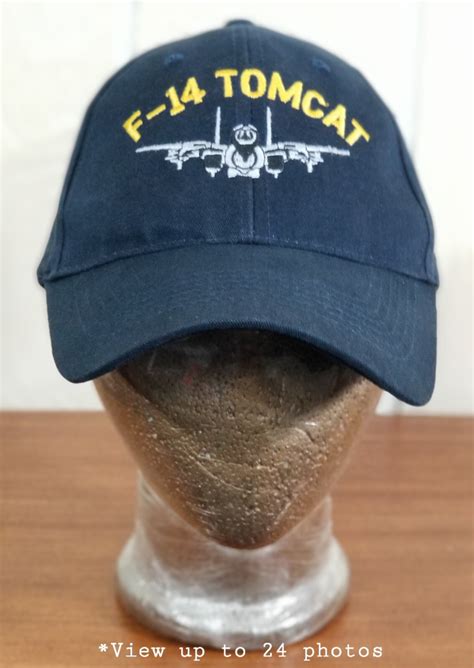 Us Navy F 14 Tomcat Jet Fighter Blue Eaglecrest Adj … Gem