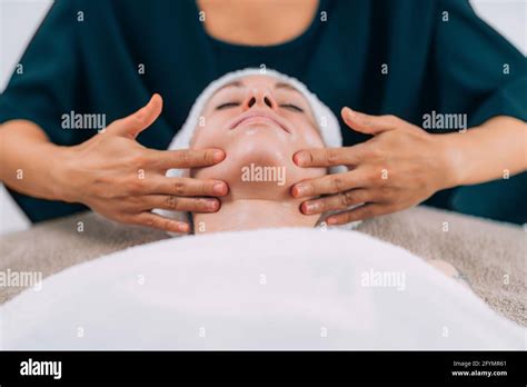 Face Massage Stock Photo Alamy