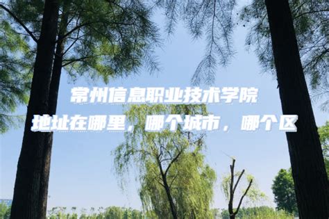 常州信息职业技术学院地址在哪里，哪个城市，哪个区？