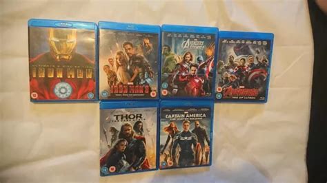 MARVEL CINEMATIC UNIVERSE Avengers Blu Ray Movie Collection Iron Man