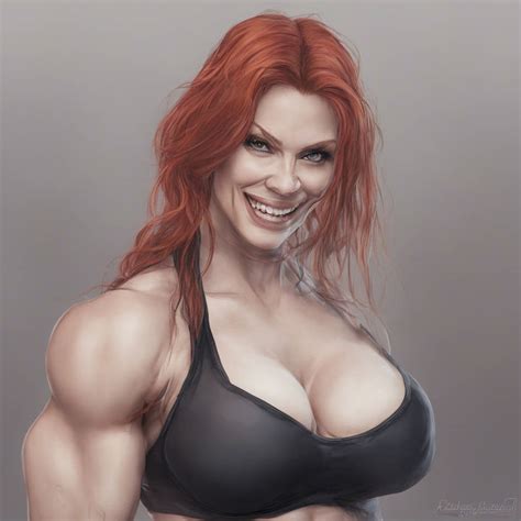 musclegirl Redhead massivebreasts goth vampire smi by VampireSuXess on DeviantArt
