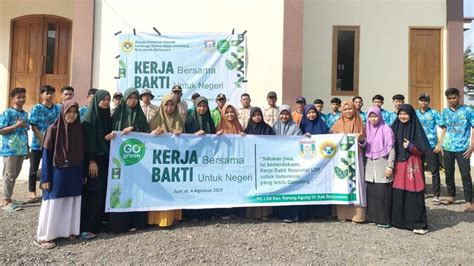 Semarakkan HUT Kemerdekaan RI LDII Banyuasin Gelar Kerja Bakti