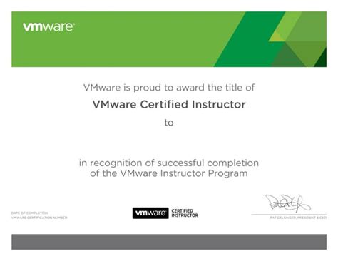 Vmware Certified Instructor Ppt