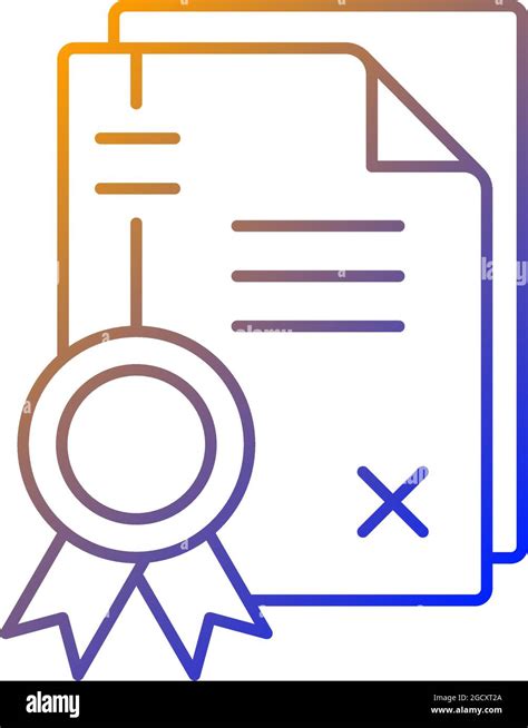 Patents Gradient Linear Vector Icon Stock Vector Image And Art Alamy