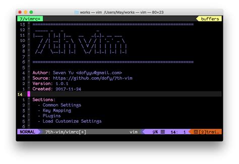 Vim V Ex