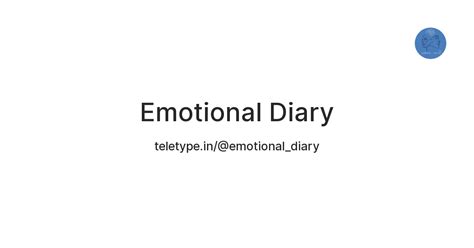 Emotional Diary — Teletype