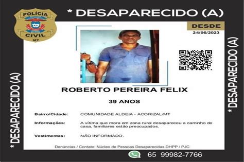 DESAPARECIDO EM MATO GROSSO COMPARTILHE