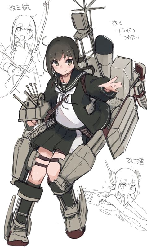 Safebooru 1girl Absurdres Arrow Projectile Black Hair Black Skirt