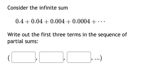 Solved Consider The Infinite