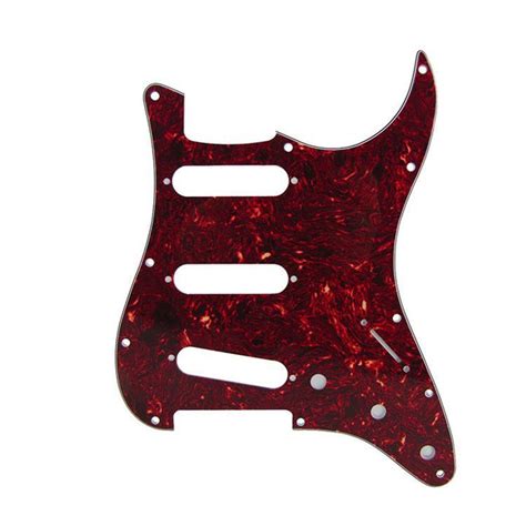 Панель/пикгард для электрогитары. Pickguard Stratocaster SSS коричневый ...