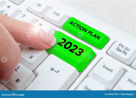 Hand Writing Sign Action Plan 2023 Internet Concept To Do List Contain