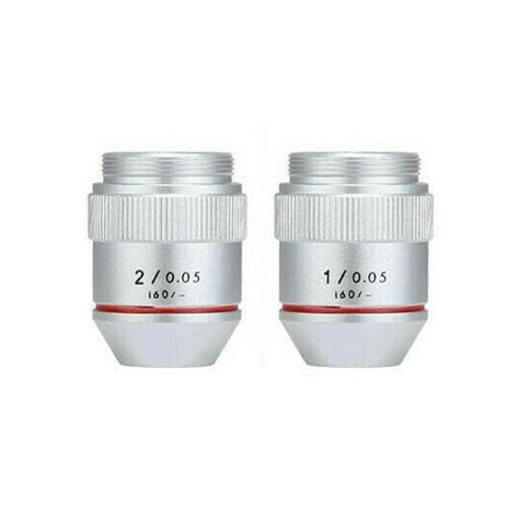 Microscope Objective Lens 1x 2x 195 Achromatic Low Vicedeal