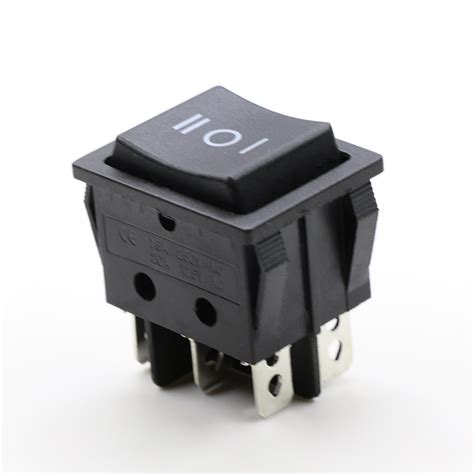 A Pins ON Off ON Power Double Reset Dpdt Pin Rocker Switch China Rocker Switch And