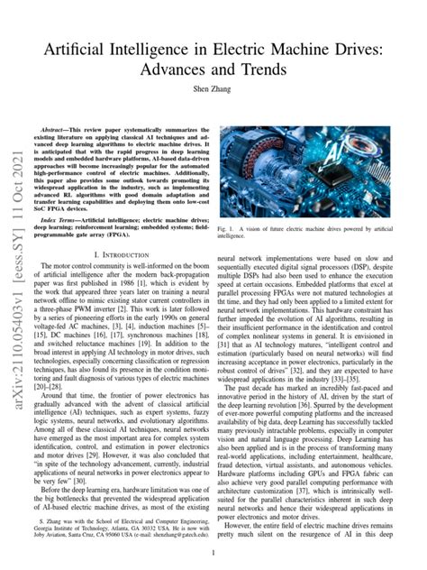 Artificial Intelligence In Electric Machine Drives Pdf Artificial