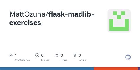 Github Mattozuna Flask Madlib Exercises