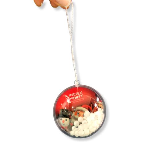 Bolinha de Natal em Acrílico Enfeite Personalizada Fenex Print