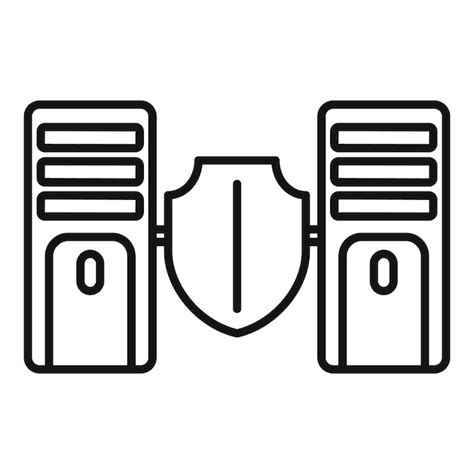 Premium Vector Server Authentication Icon Outline Server Authentication Vector Icon For Web