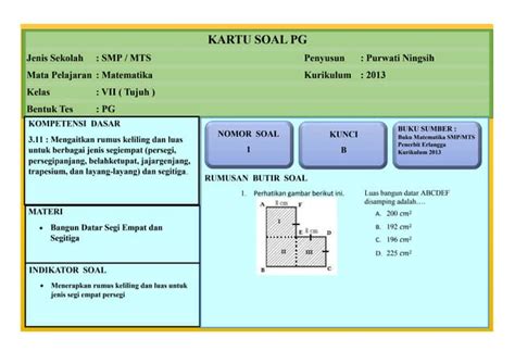 489600378 Kartu Soal Matematika Oke Docx