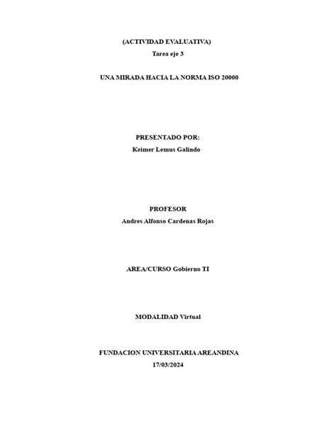 Gobierno De Ti Pdf Software Informática