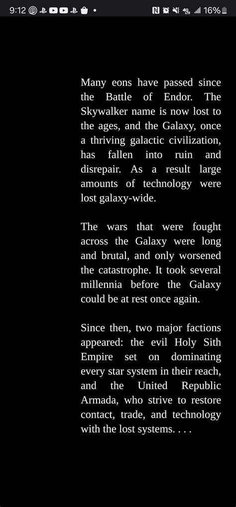 i m writing my own star wars fan fic this is the opening so far r