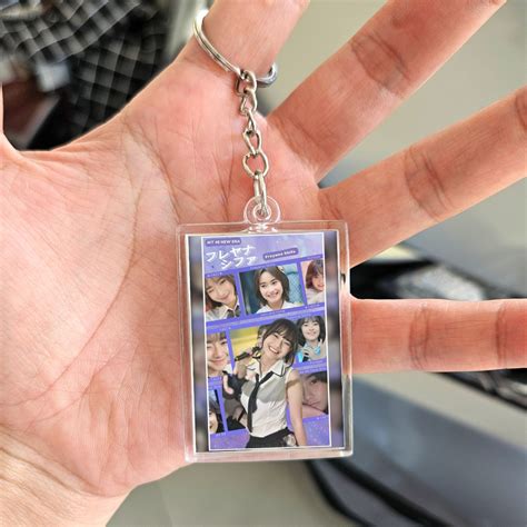 Jual Gantungan Kunci Akrilik Keychain Freya Jkt48 Gambar Hollogram