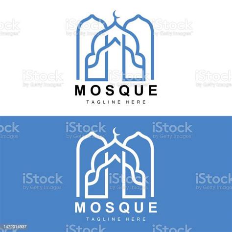 모스크 로고 이슬람 예배 디자인 이드 알 피트르 모스크 건물 벡터 아이콘 서식 파일 라마단 이드 알 아드하 0명에 대한 스톡 벡터 아트 및 기타 이미지 Istock
