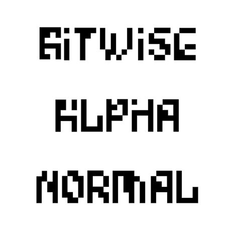 Bitwise Alpha Normal Free Fonts On