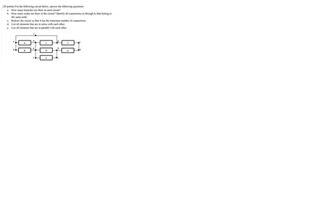 Solved For The Following Circuit Below Answer The Following Chegg Com