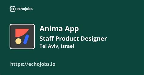 Anima App Is Hiring Staff Product Designer Developer Tools Tel Aviv Israel React Html Css